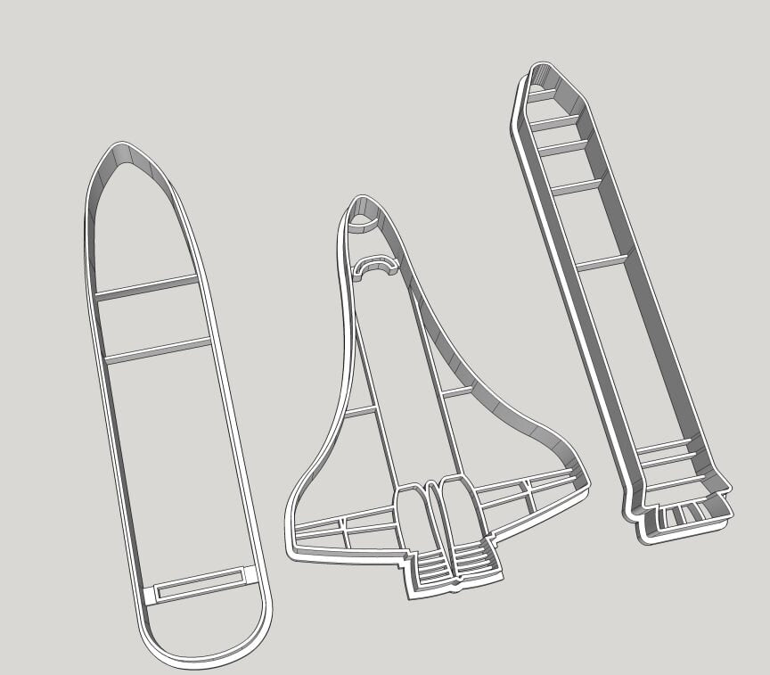 Eco Cutter Set - Space Shuttle Set – Dainty Daisy